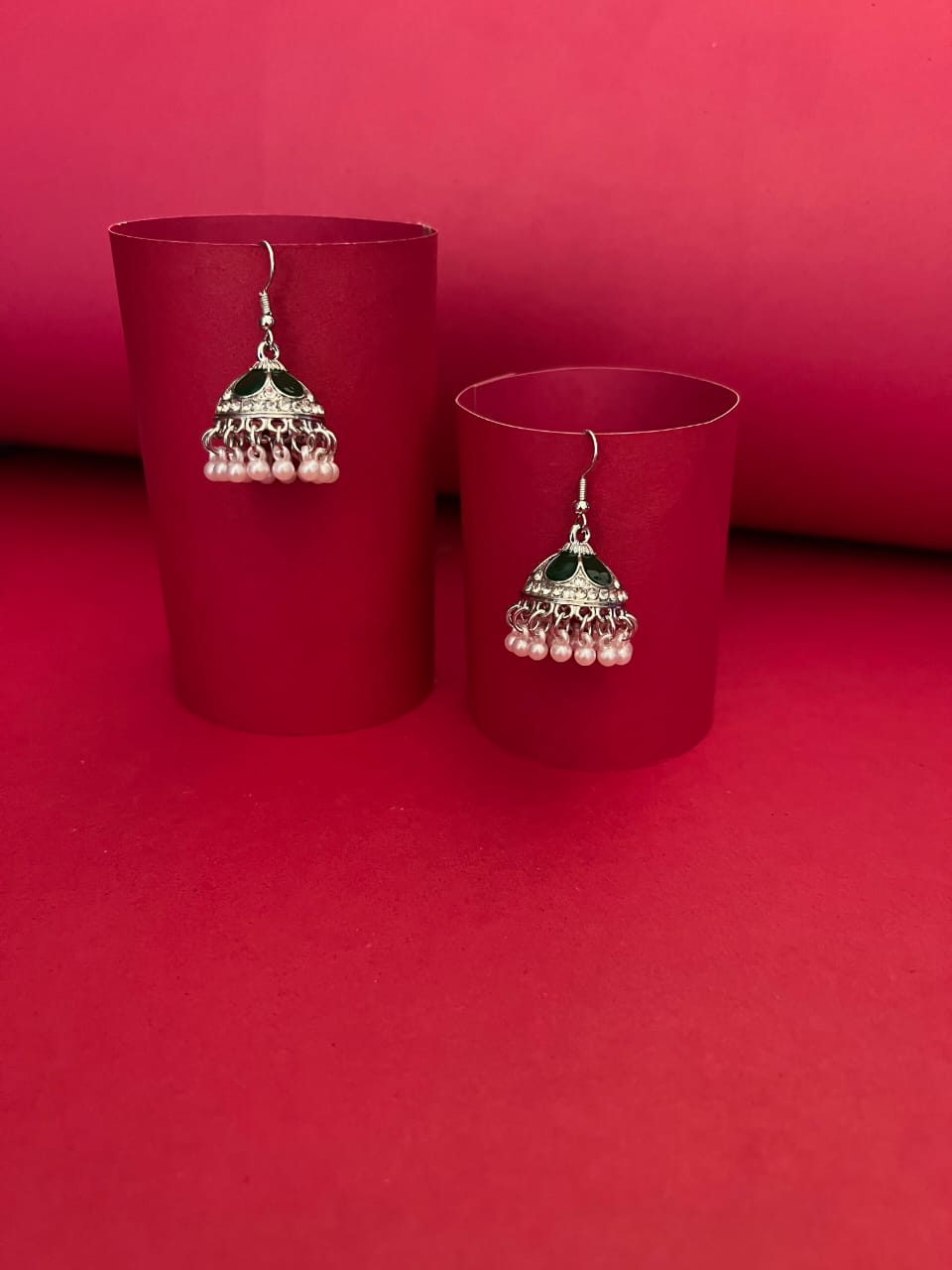 Elegant Earrings with hanging Pearls – Cultural Fusion